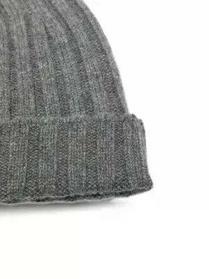 FILIPPO DE LAURENTIIS Ribbed-knit Beanie Hat