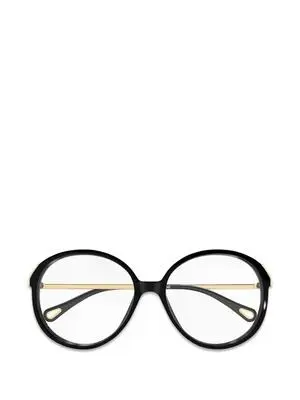 Chloé Round-frame Glasses - Black