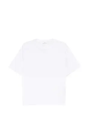 Saint Laurent Cassandre-embroidered T-shirt - White