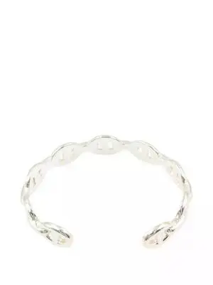Hermès 2010s Chaîne D'ancre Enchene Bangle - Silver