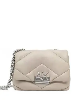 Armani Exchange Quilted Leather Shoulder Bag