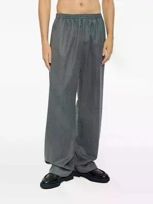 LANVIN Fluid Wool Flannel Trousers