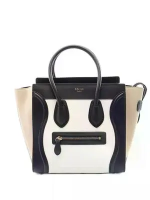 Celine 2010s Luggage Micro Tote Bag - Black
