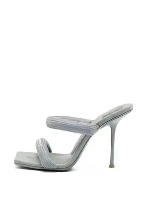 ALEXANDER WANG Julie Tubular-strap Heeled Sandals - Grey
