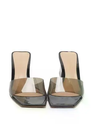 GIANVITO ROSSI Cosmic Square-toe Sandals - Black