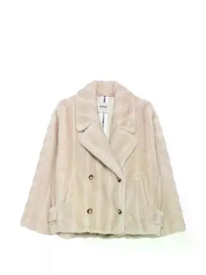 SWORD 6644 Double-breasted Faux-fur Coat