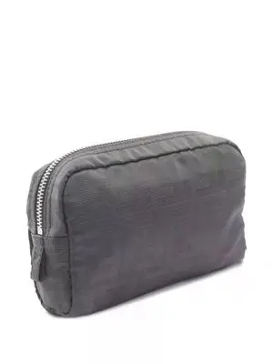 Fendi 2020s Zucca Pouch - Black