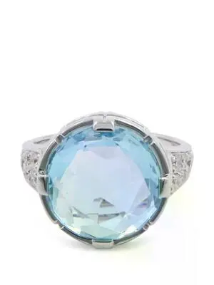 BVLGARI 2010s Parentesi Cocktail Ring - Silver