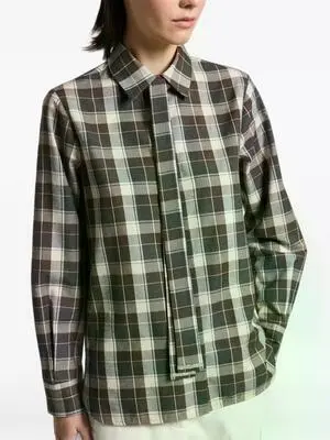 Peserico Check-pattern Tie-detail Shirt