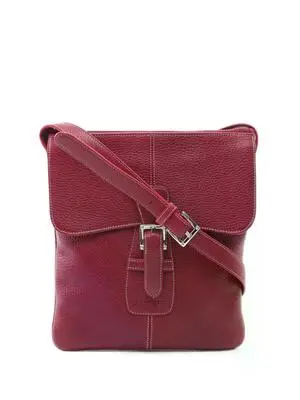 Loewe 2000s Buckle Leather Shoulder Bag