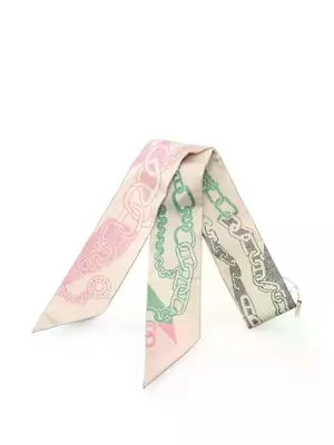 Hermès 2020s Boucles Et Maillons Twilly Scarf - Neutrals