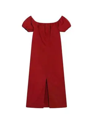 Miu Miu Poplin Dress - Red