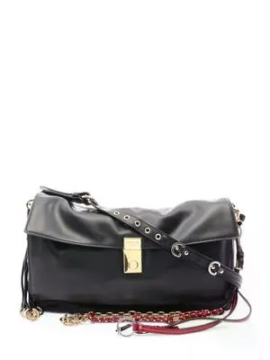 Prada 2010s Large Soft Sound Shoulder Bag - Black