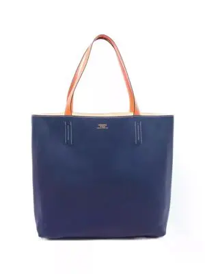 Hermès 2019 36 Double Sens Reversible Tote Bag - Blue
