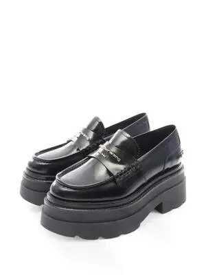 ALEXANDER WANG 2010s Metal Logo Platform Loafers