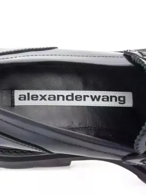 ALEXANDER WANG 2010s Metal Logo Platform Loafers