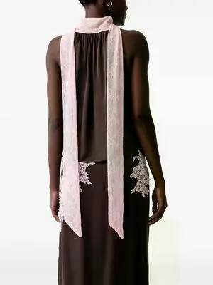 NEVER FULLY DRESSED Lace-trim Scarf-detail Top