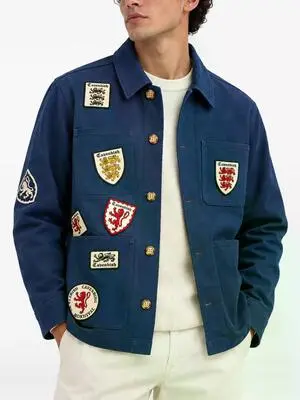CAVENDISH Patch-detail Cotton Jacket