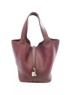 Hermès 2017 Mm Picotin Lock Shoulder Bag - Red