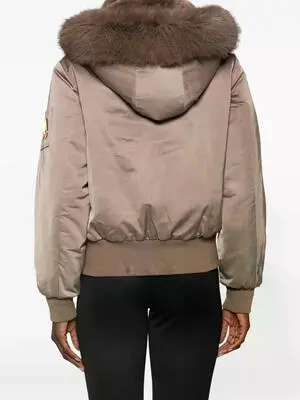 Moose Knuckles Zip-fastening Hooded Bomber Jacket - Neutrals