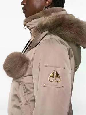 Moose Knuckles Zip-fastening Hooded Bomber Jacket - Neutrals