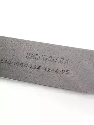 Balenciaga 2010s Bb Logo Buckle Belt