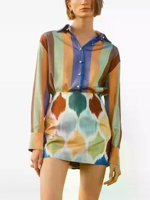 PUNICANA Striped Pearl-button Shirt