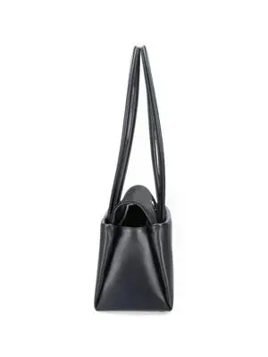 Prada Passage Medium Leather Bag With Re-nylon Flap