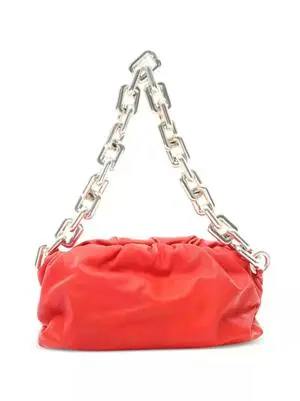Bottega Veneta 2010s The Chain Pouch Shoulder Bag - Red
