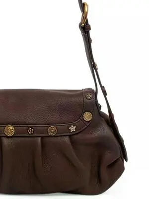 Miss Sixty Embellished Buckled Shoulder Bag