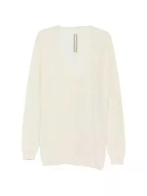 Rick Owens Plunging V-neck Sweater - Neutrals
