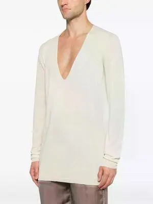 Rick Owens Plunging V-neck Sweater