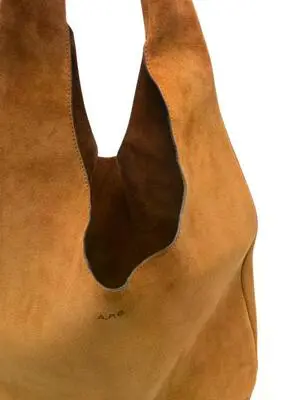 A.p.c. Le Neige Suede Shoulder Bag - Brown