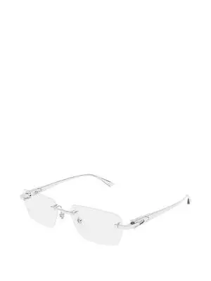 Cartier Rimless C Décor Glasses - Silver