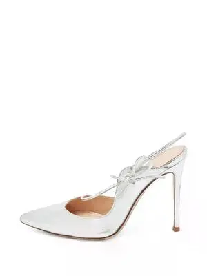 GIANVITO ROSSI Manhattan D'orsay Pumps - Silver