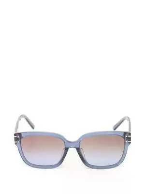 Dior 2010s Diorsignature Square-frame Sunglasses - Blue