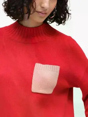 Chinti & Parker Chest-pocket Sweater - Red