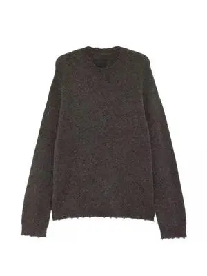 FREI-MUT Kintore Distressed-effect Crew-neck Sweater