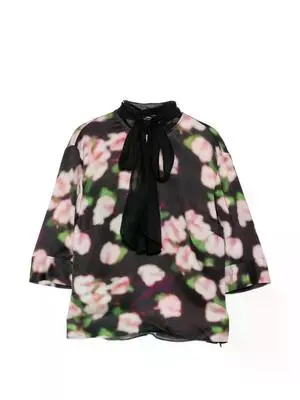 PATRICK MCDOWELL Floral-print Pussy-bow Blouse