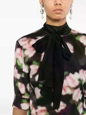 PATRICK MCDOWELL Floral-print Pussy-bow Blouse