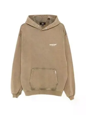 REPRESENT Owners' Club Logo-print Hoodie - Neutrals