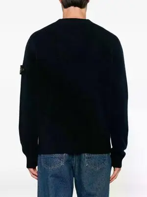 Stone Island Logo-patch Crew-neck Sweater