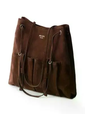 Prada Route Large Suede Bag