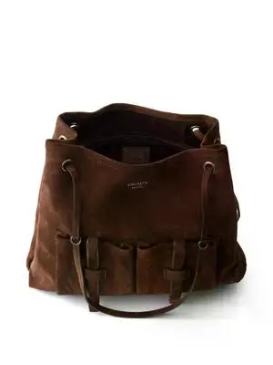 Prada Route Large Suede Bag