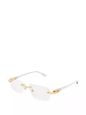 Cartier Rimless Rectangle-frame Glasses - Gold