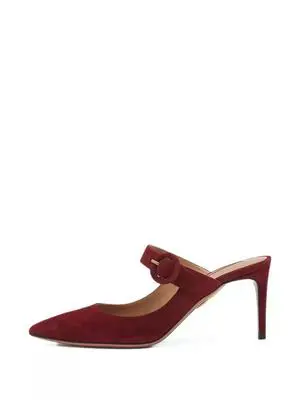 AQUAZZURA Blossom Buckle-strap Mules