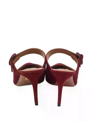 AQUAZZURA Blossom Buckle-strap Mules