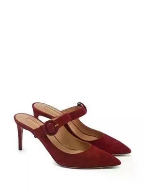 AQUAZZURA Blossom Buckle-strap Mules