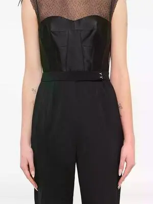 LANVIN Sheer-panelled Sleeveless Jumpsuit