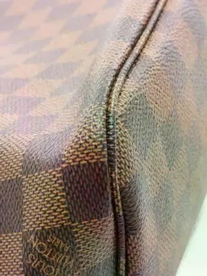 LOUIS VUITTON 2008 Pm Neverfull Damier Ebene Tote Bag